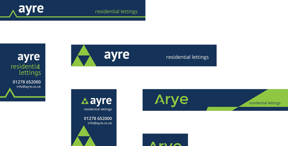 Ayres Estate Agents, First Draft Logo Set | Durleigh