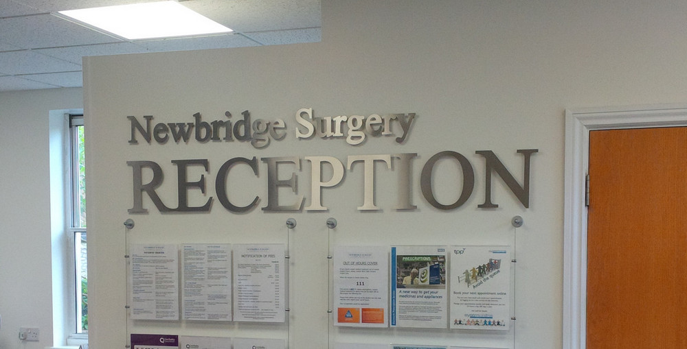 Newbridge Surgery Signage and Cable Displays | Durleigh